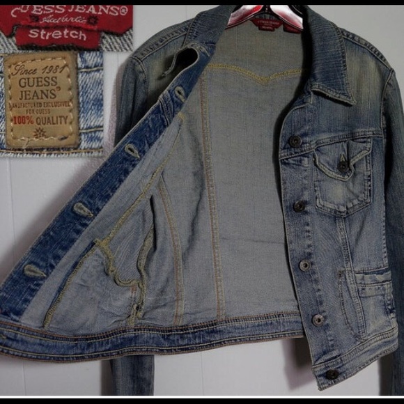 Guess | Jackets & Coats | Vintage Guess Jean Jacket 9s Denim Trucker ...